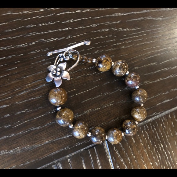 Silpada | Jewelry | Silpada Sterling Silver Bronzite Bracelet | Poshmark